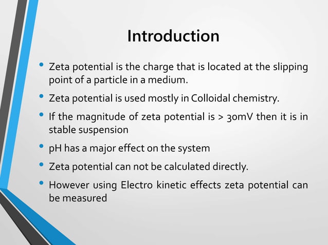 Zeta potential. | PPT