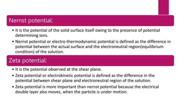 Zeta potential.pptx | Chemistry | Science