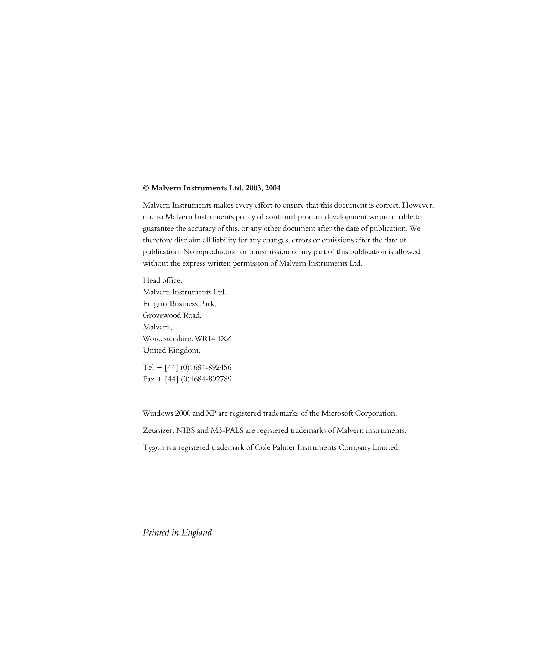 Zetasizer manual | PDF