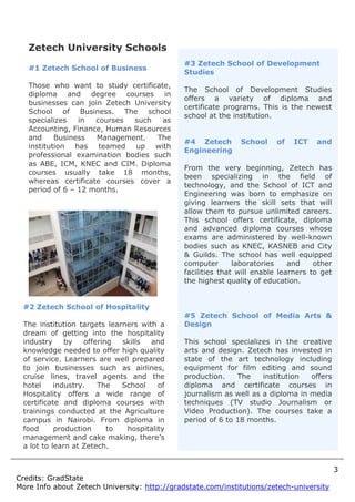 Zetech University - The Newest University in Kenya | PDF | College ...