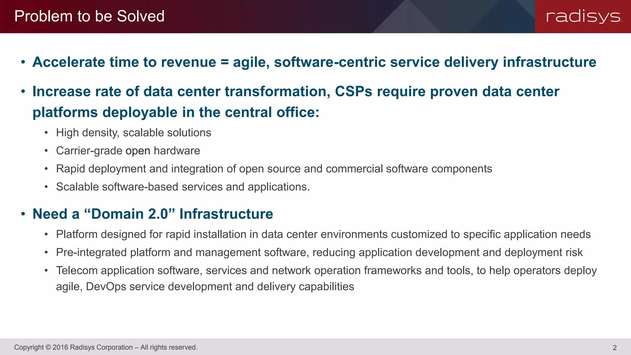 Carrier Grade OCP: Open Solutions for Telecom Data Centers | PPT