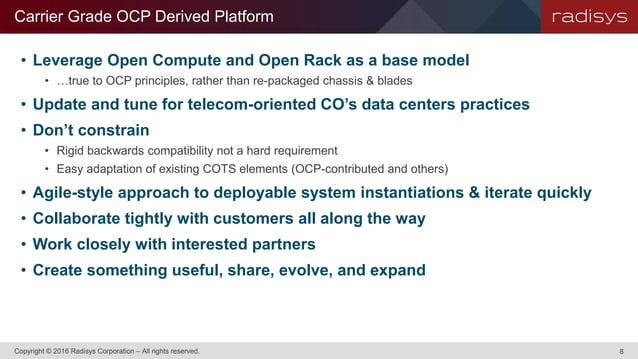 Carrier Grade OCP: Open Solutions for Telecom Data Centers | PPT