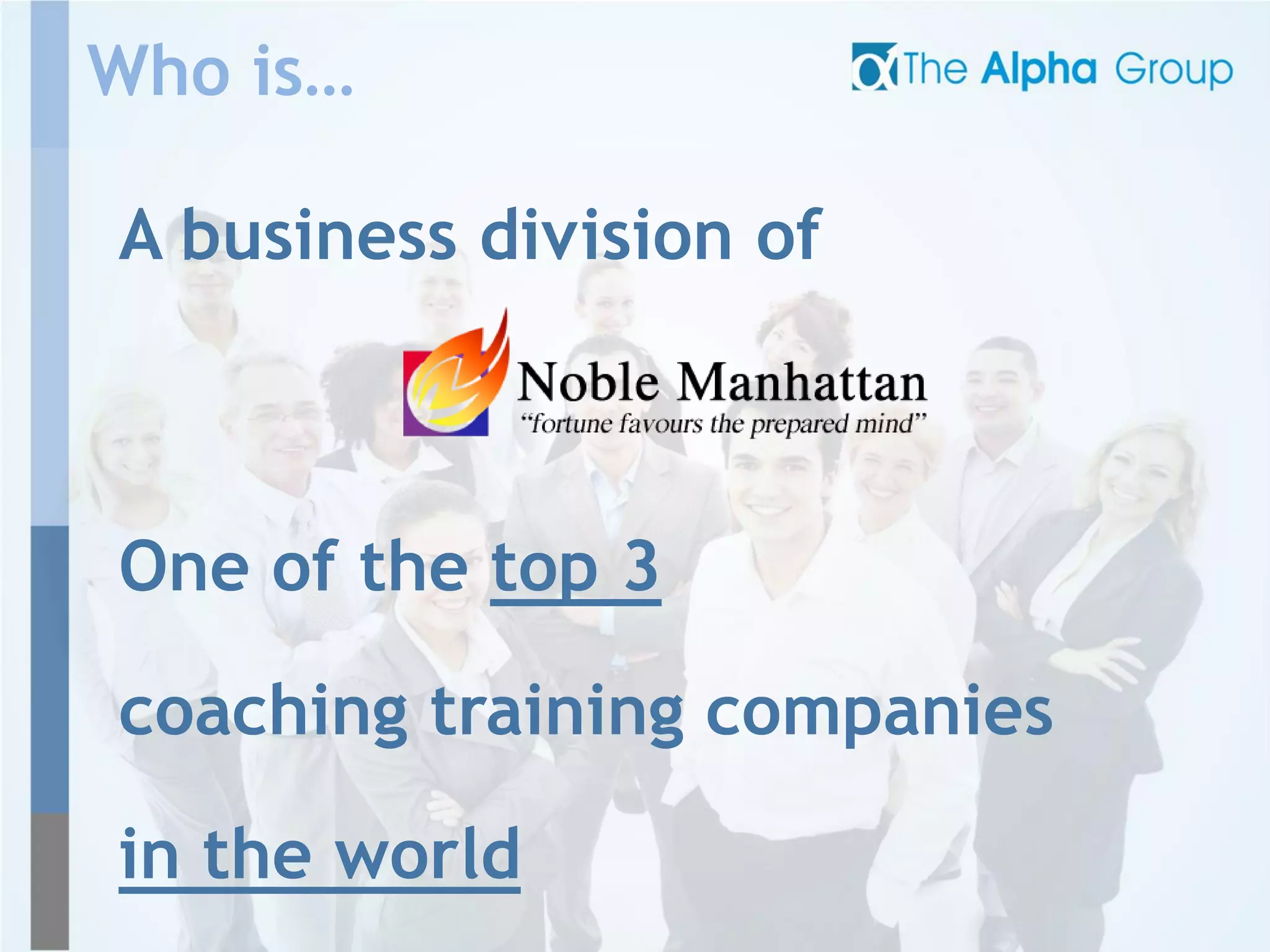 What is The Alpha Group? | PPT