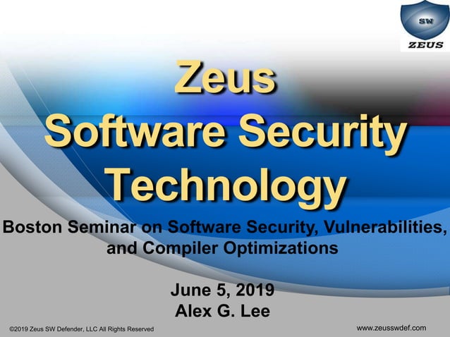 Zeus Software Security Technology | PPT