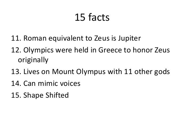 10 Zeus Facts Youtube
