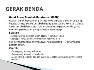 Materi tentang gerak benda dalam pelajaran IPA | PPTX