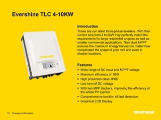 Zeversolar Inverter Presentation | PPT