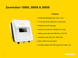 Zeversolar Inverter Presentation | PPTX