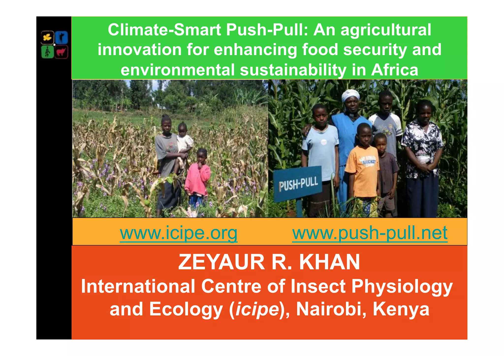 Zeyaur Khan- ICIPE- Climate Smart Push-pull farming | PDF