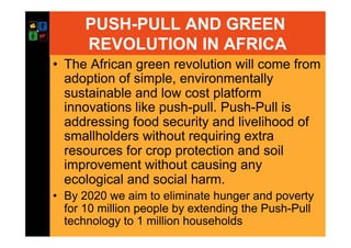 Zeyaur Khan- ICIPE- Climate Smart Push-pull farming | PDF