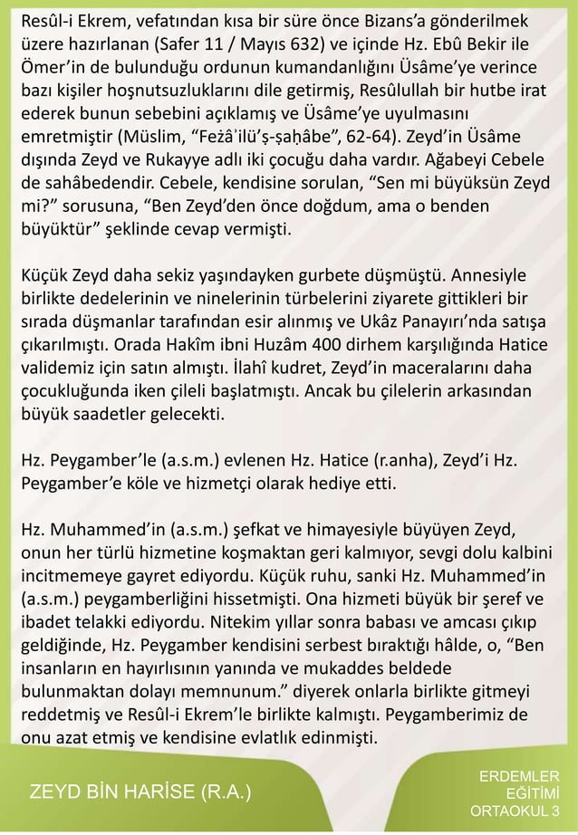 Zeyd Bin Harise(r.a.) | PPTX