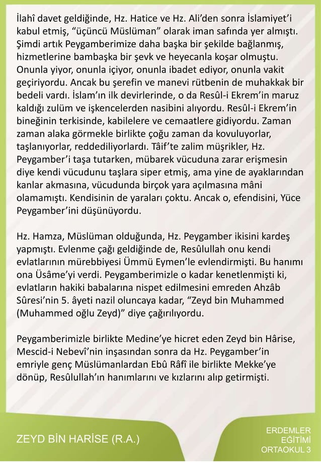 Zeyd Bin Harise(r.a.) | PPTX