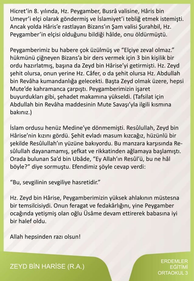 Zeyd Bin Harise(r.a.) | PPTX