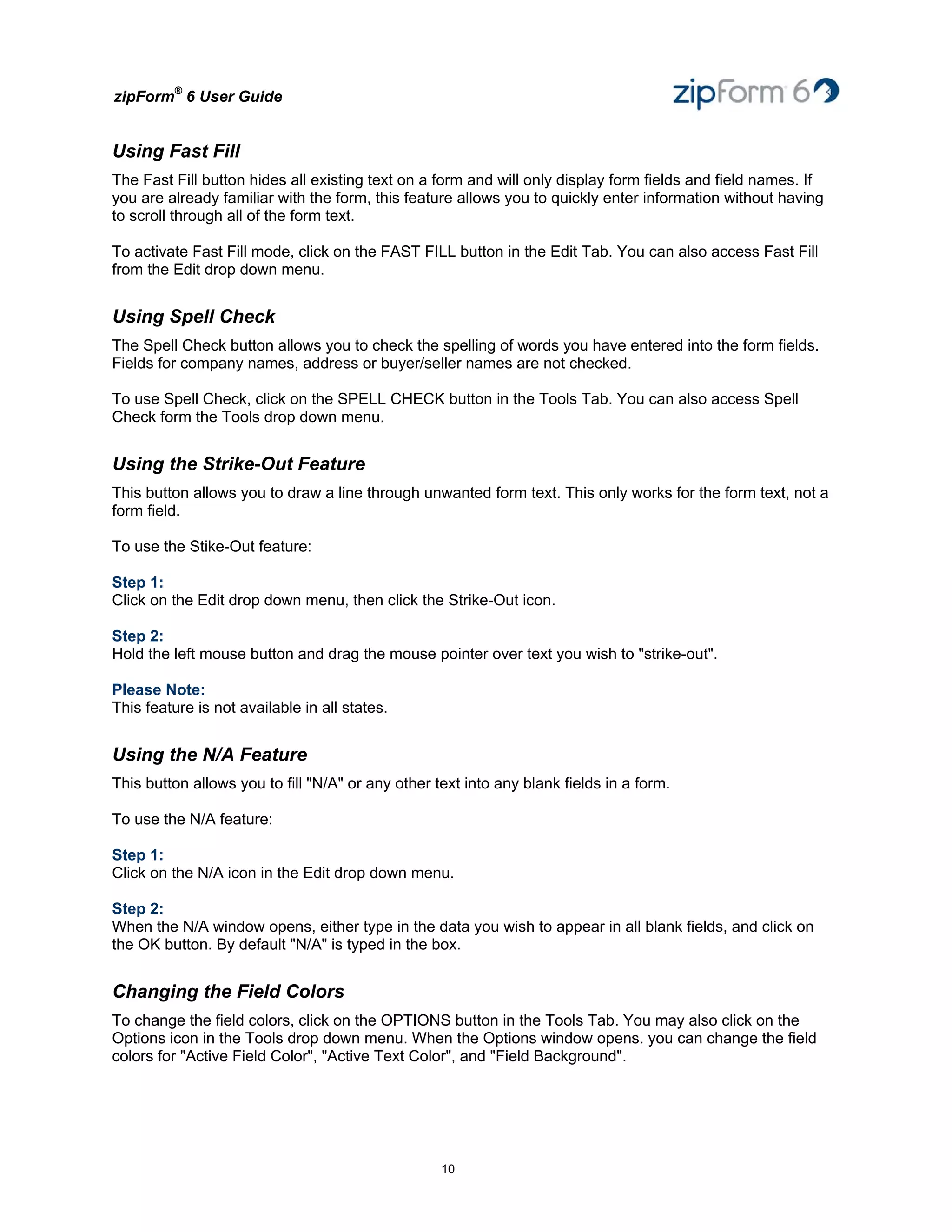 Zipforms Online 6 Users guide | PDF