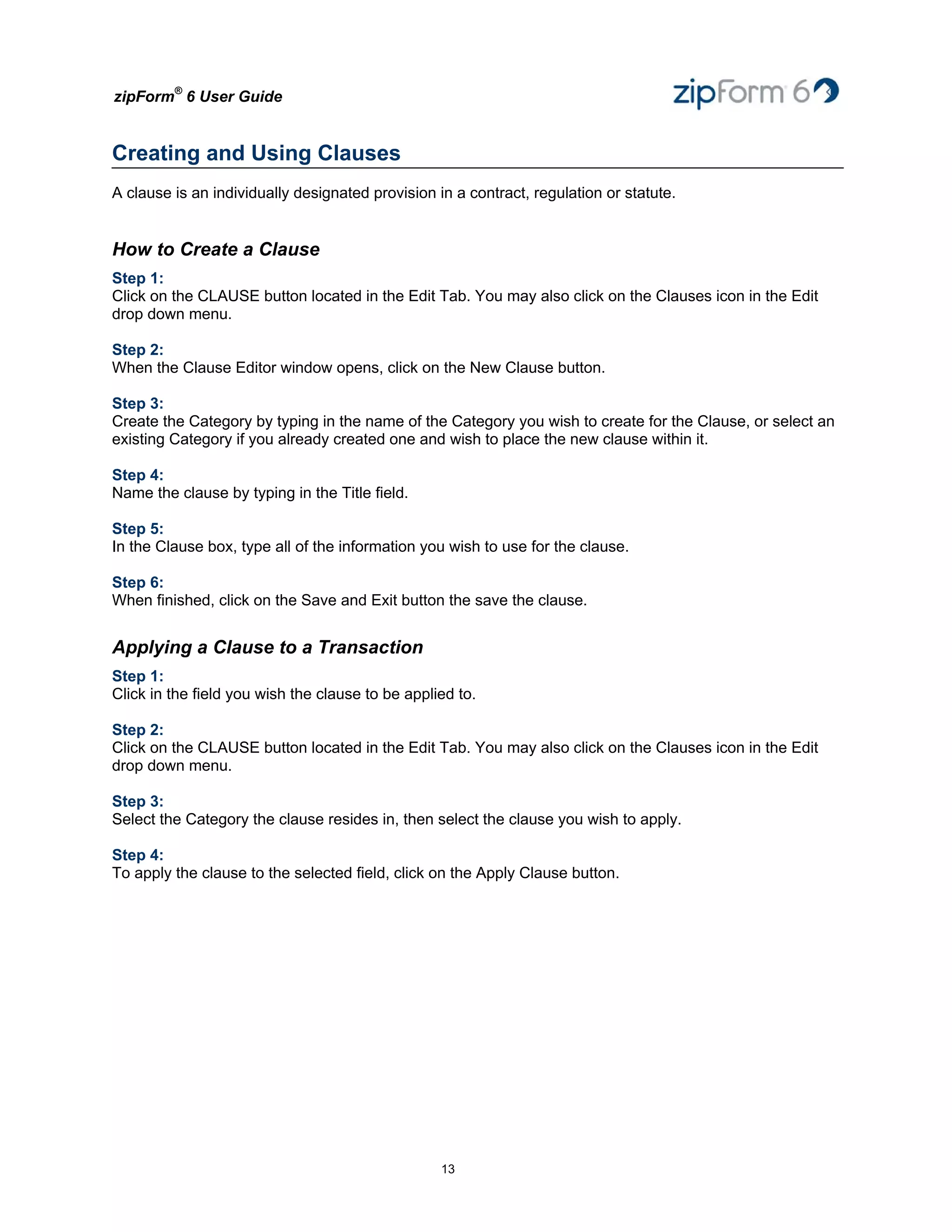 Zipforms Online 6 Users guide | PDF
