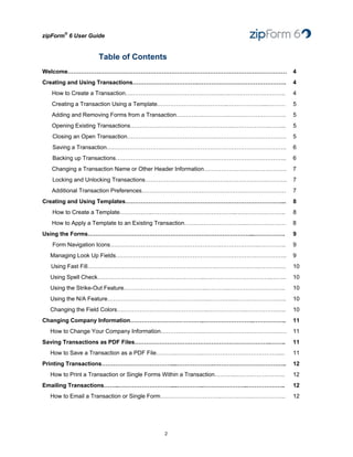 Zipforms Online 6 Users guide | PDF