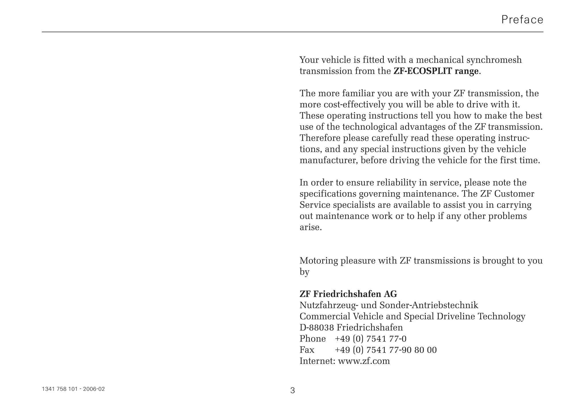 ZF Ecosplit 1341_758_101 Operating Instructions.pdf