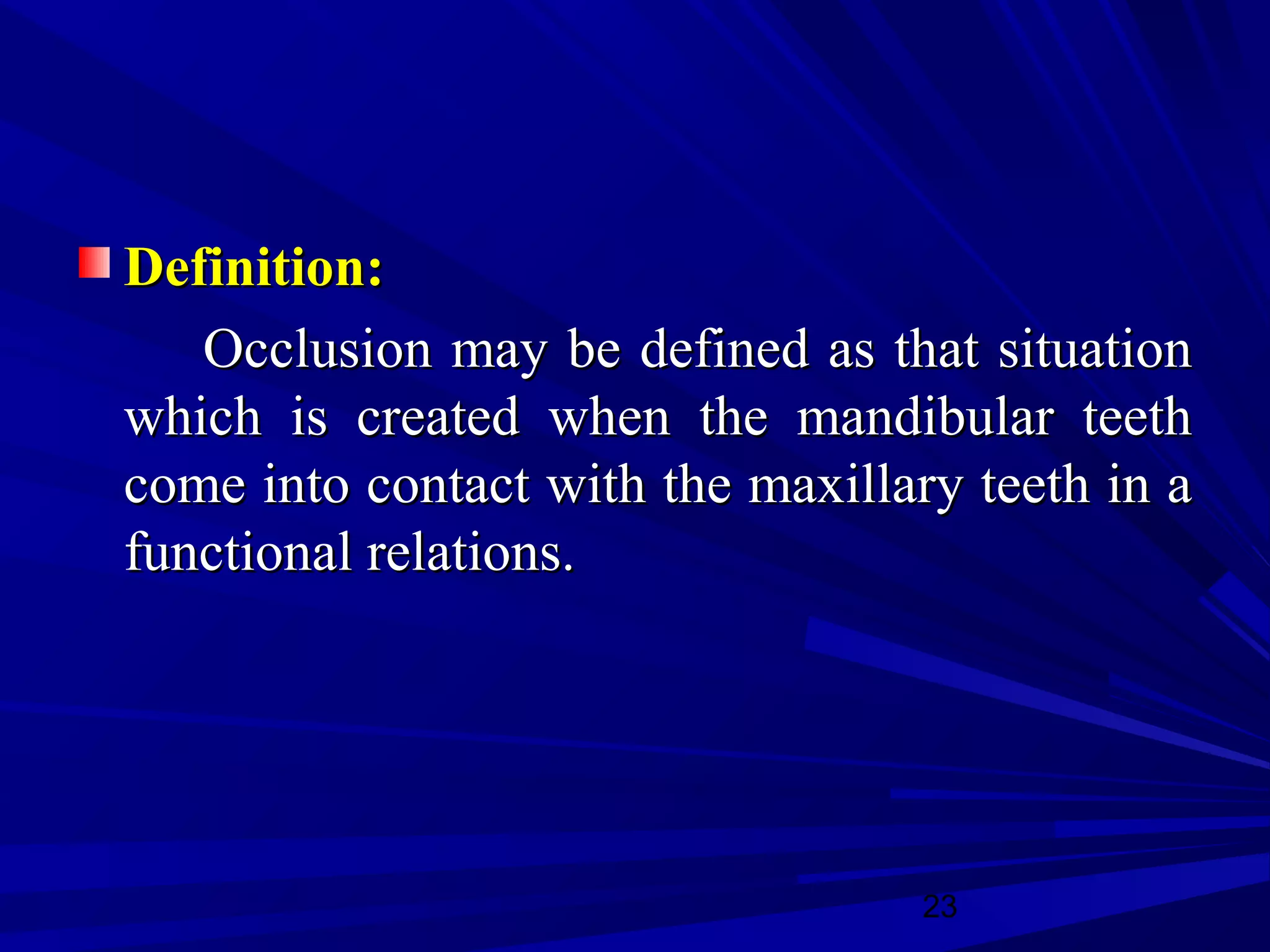 Primary teeth and occlusion | PPT