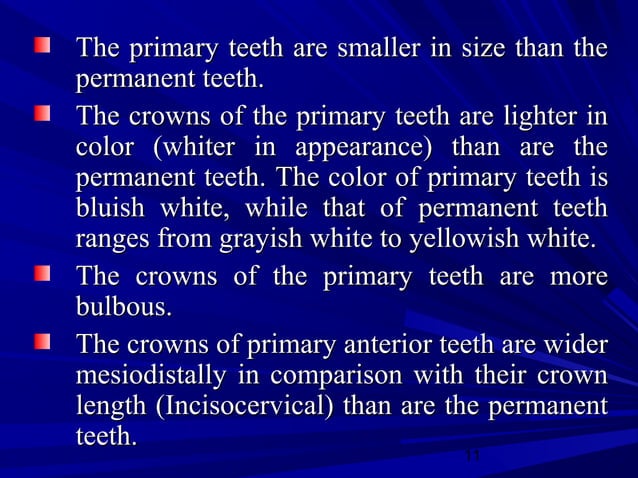 Primary teeth and occlusion | PPT | Dental Health | Diseases and Conditions