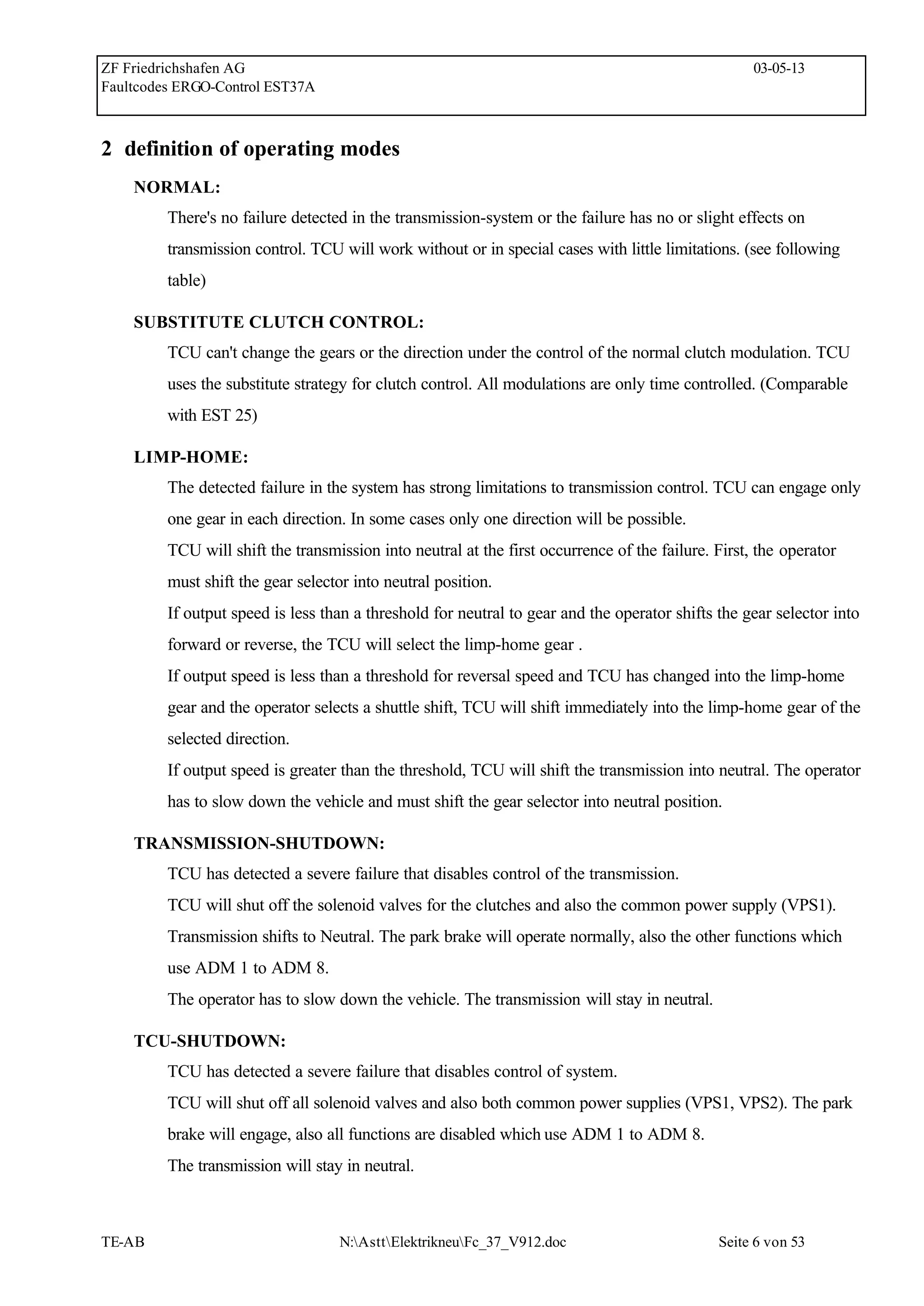 Zf error codes (1) | PDF