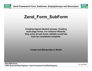 Zend Framework Form: Mastering Decorators | PDF | Web Design and HTML | Internet