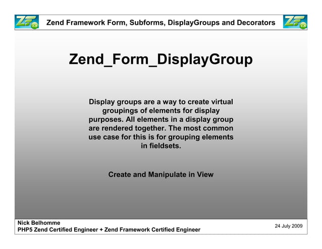 Zend Framework Form Mastering Decorators Pdf