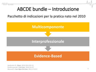 Implementazione di ABCDE bundle in una Terapia Intensiva Generale ...