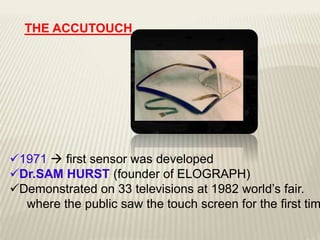 Z force touch screen technology | PPTX