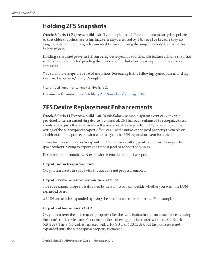 Create Zfs File System On Solaris 11 Spyrenew