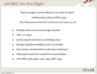 Zfs intro v2 | PDF | Operating Systems | Computer Software and Applications