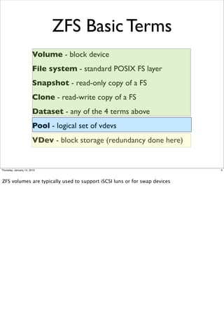 ZFS in 30 minutes | PDF