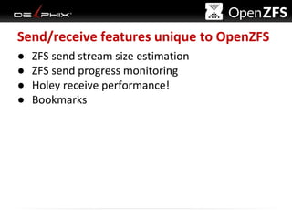OpenZFS send and receive | PPT