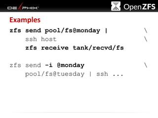 OpenZFS send and receive | PPT