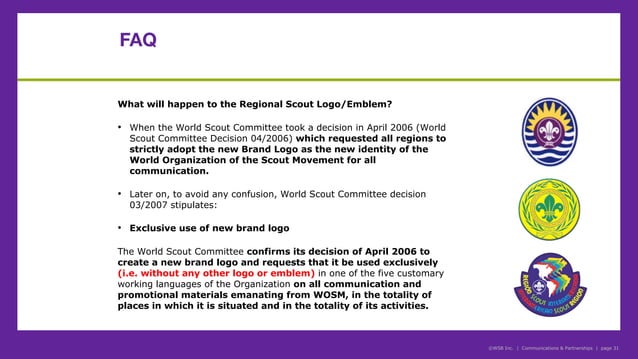 W scouting brand_comercial_use_trademarks_2018 | PPT