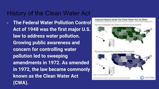 The clean water act Rachel Kyle | PPT