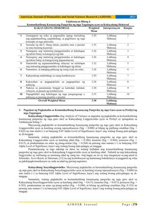PAGTATAYA SA KOMUNIKATIBONG KASANAYANG PANGWIKA NG MGA GURO SA FILIPINO ...