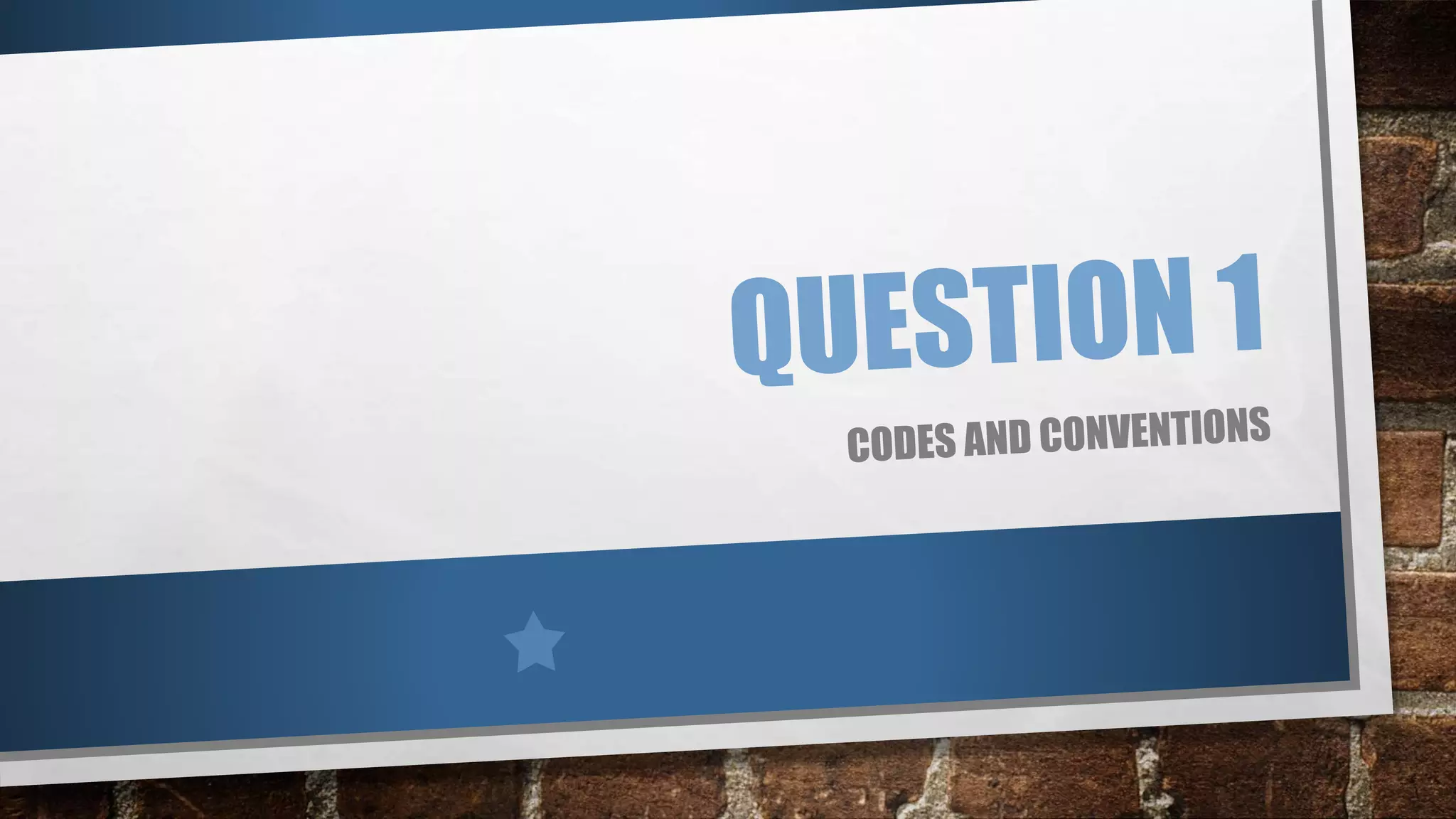 Question 1 | PPTX