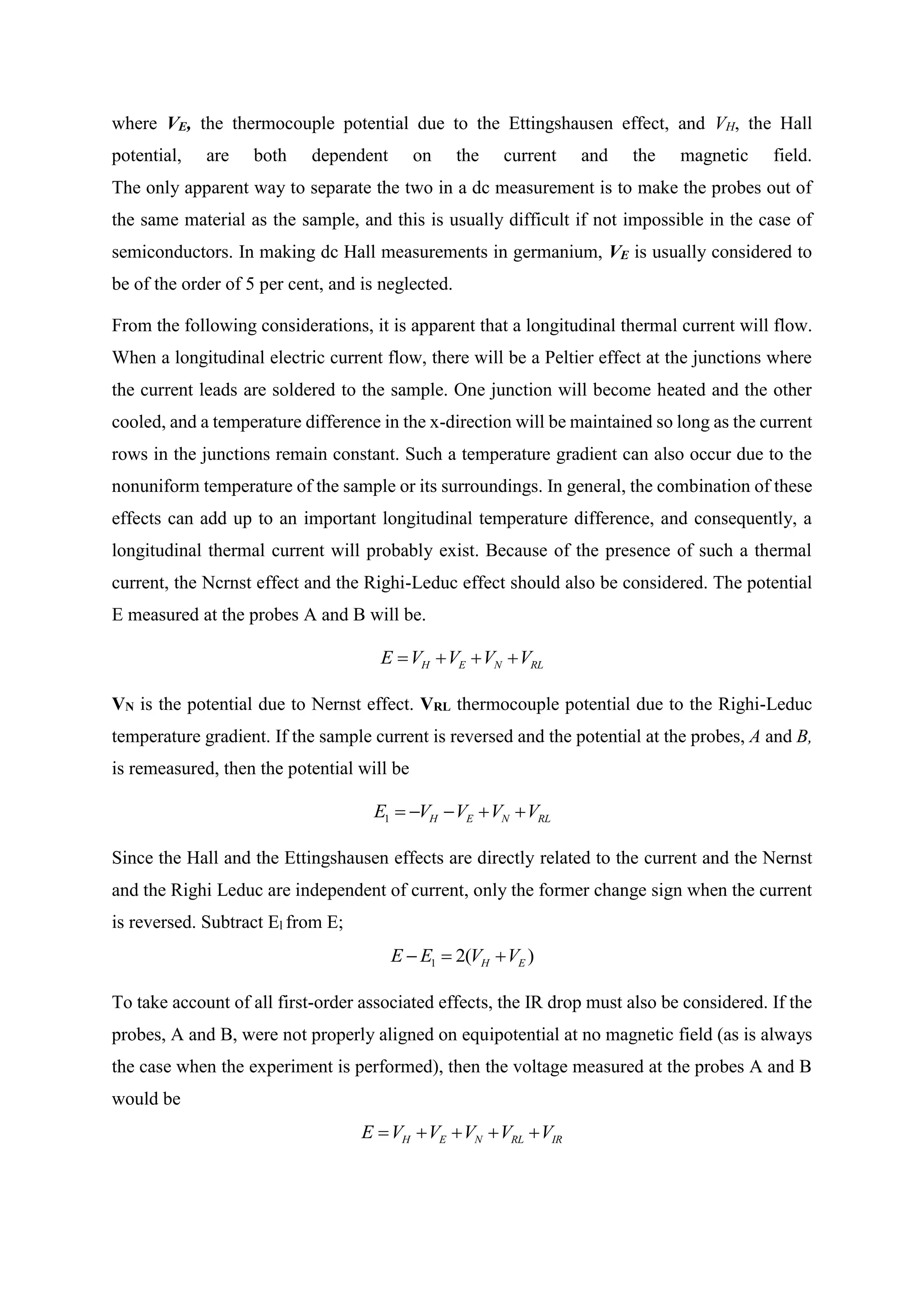 Measurement of Hall coefficient of a semiconductor | PDF