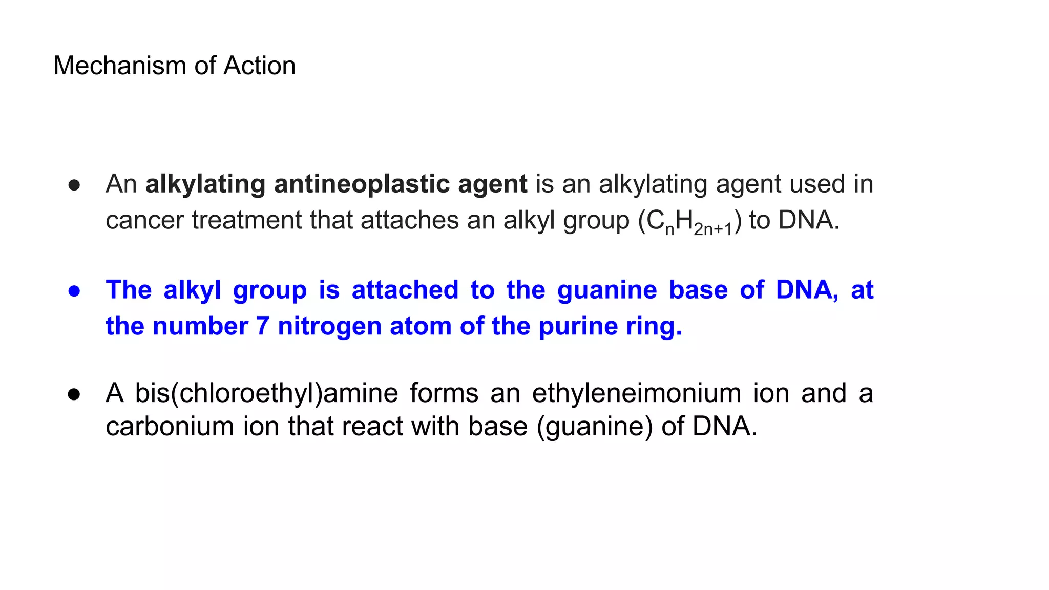 Alkyating agents, chemotherapeutic agents | PPTX