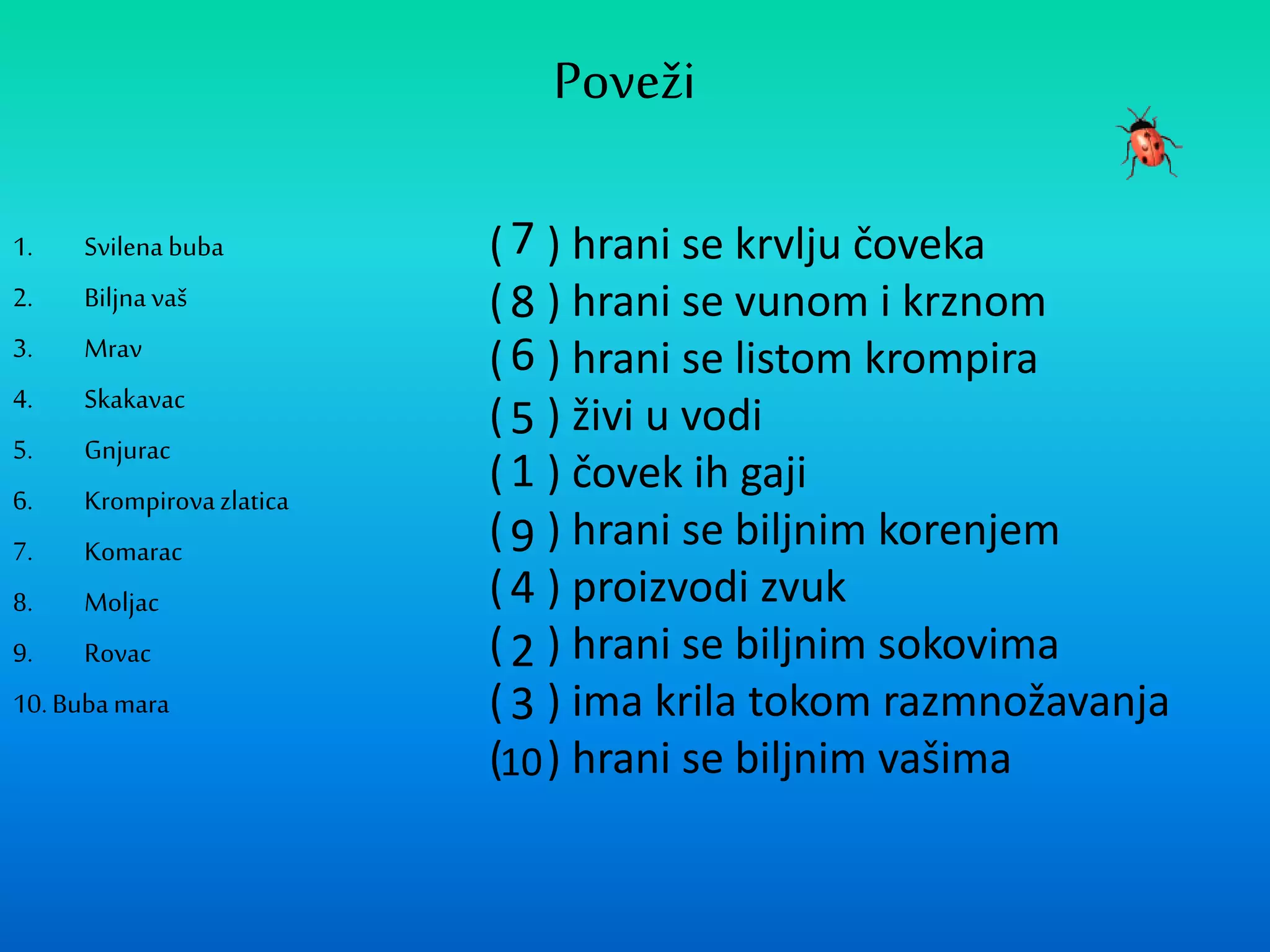 Zglavkari ponavljanje | PPTX