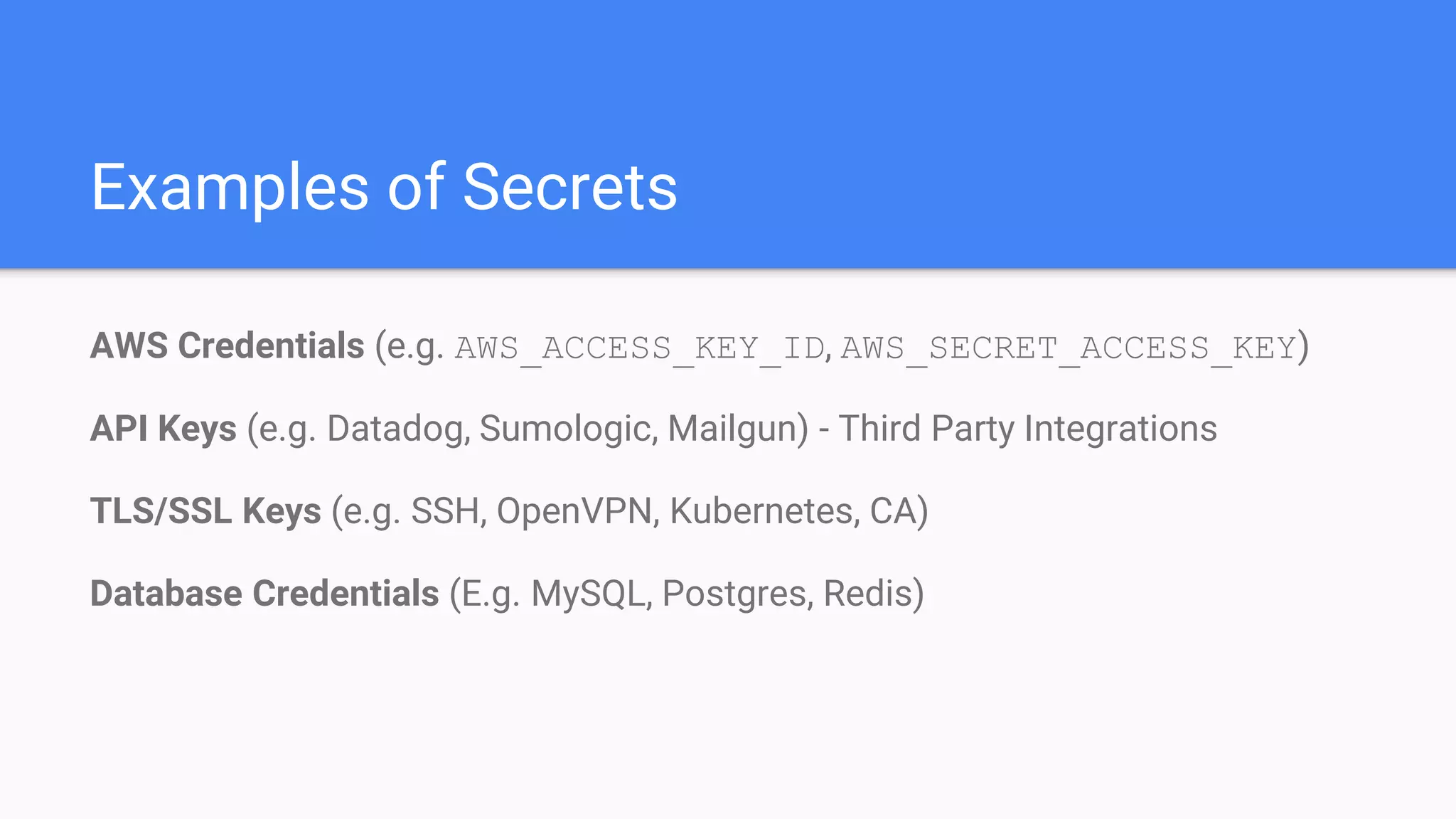 Managing Secrets in Production | PPTX