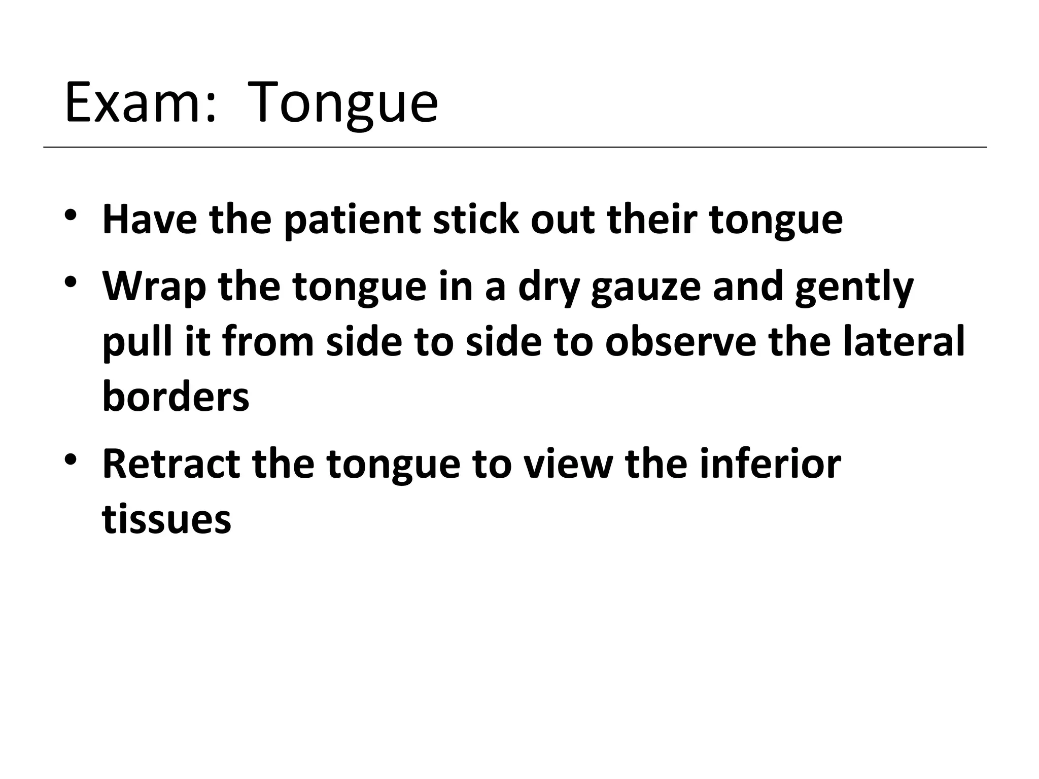 Examination of the oral cavity | PPT