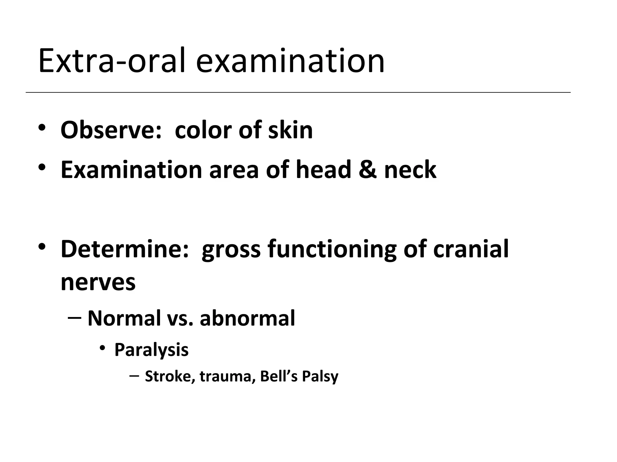 Examination of the oral cavity | PPT