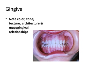 Examination of the oral cavity | PPT