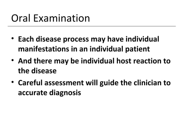 Examination of the oral cavity | PPT