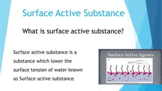 Surface active Substance | PPTX
