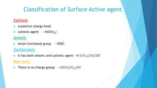 Surface active Substance | PPTX