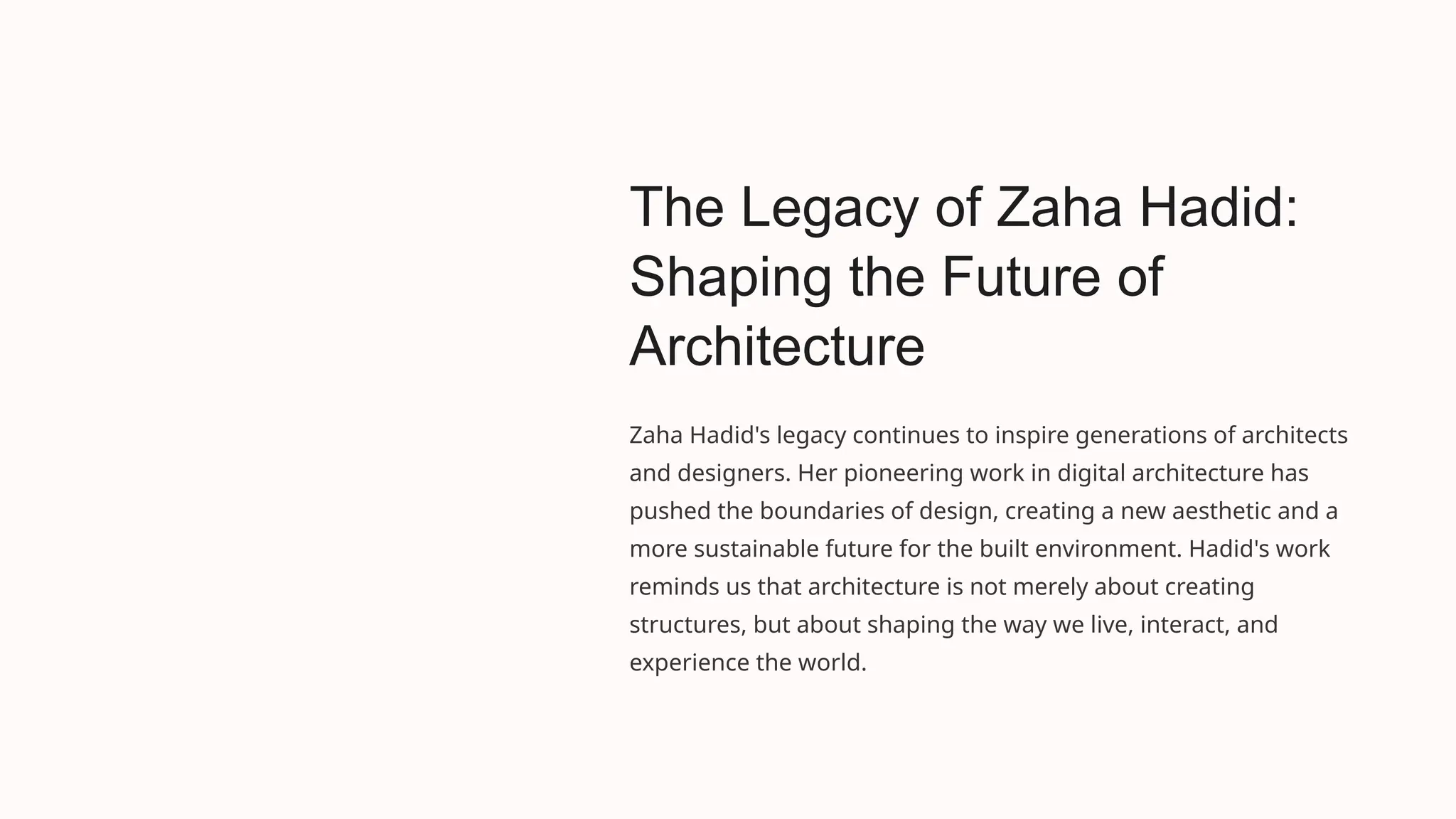 Zaha hadid Architects and contemporaryy architecture | PPTX