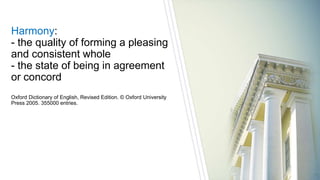 Ideas of Harmony in Whitehead and Hartmann | PPTX