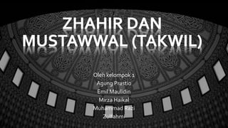 Zhahir dan muawwal (takwil) | PPTX